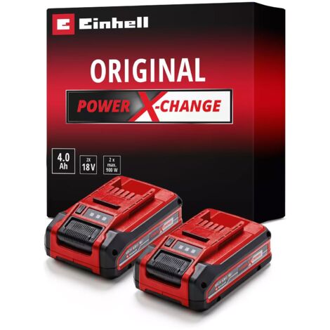 Einhell 4.0ah PLUS 18v Battery Power X-Change Slimline Dust Resistant ...