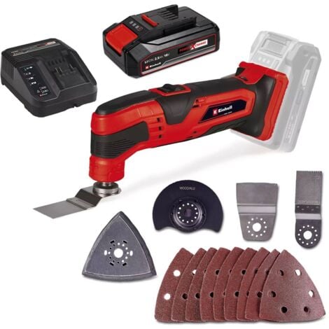 Einhell 18v Cordless Multi Tool TC-MG 18 Li-Solo Power X-Change + 2.5ah Battery