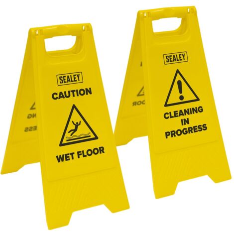 Sealey BM120 Wet Floor Signs - Pack of 2