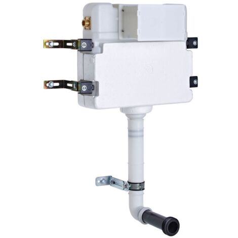 Roper Rhodes In Wall Concealed Cistern and Round Brushed Bronze Dual Flush