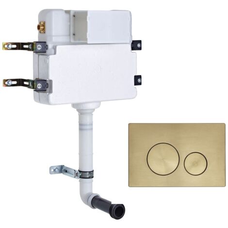 Roper Rhodes In Wall Concealed Cistern and Rondo Brushed Brass Dual ...