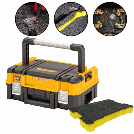 Dewalt DWST83344-1 TSTAK 2.0 IP54 Stackable Tool Storage Box + 50mm ...