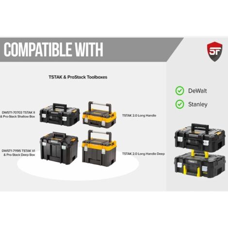 Dewalt DWST1-70705 TStak III Deep Drawer Stackable Box + Shadowfoam ...