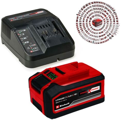 Einhell Power X Change PLUS 18v Lion 6ah Battery Multi-AH 4ah Mode PXC ...