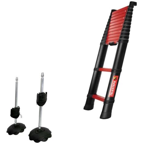Telesteps Rescue Line Firefighters Telescopic Ladder 3.5m + Adjustable Feet