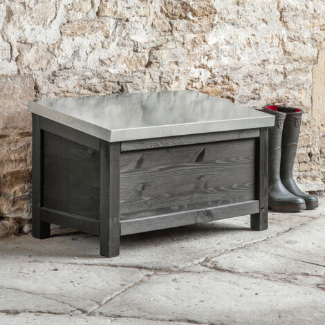 Garden Trading Moreton Wooden Outdoor Garden Tool Storage Chest Box ...