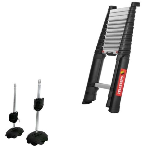 Telesteps 72241-781 Prime Line Telescopic Ladder 4.1m + Adjustable ...