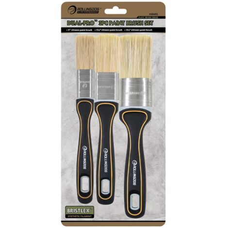 Draper 08142 ROLLINGDOG DUAL-PRO 8482 DP1000 Paint Brush Set (3 Piece)
