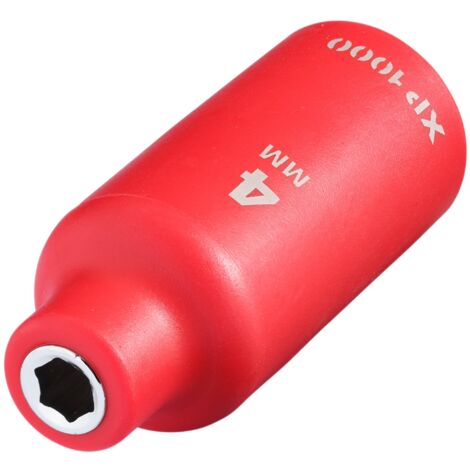 Draper 18121 XP1000 VDE Socket, 1/4"" Sq. Dr., 4mm
