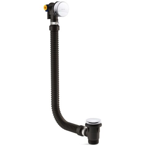 Kohler Overflow Bath Filler Chrome Click Clack Popup Push Button Bath Waste