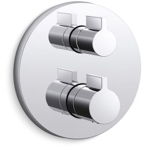 Kohler Modulo Thermostatic Shower Valve + Trim Twin Lever Handles Chrome