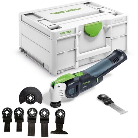 Festool 18v Starlock Multi Tool VECTURO OSC 18 E-Basic + 6PC Multi Tool ...