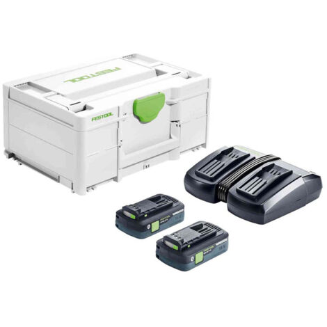 Festool 18V 4Ah Energy Set 2x 18v Batteries BP 18 Li 4AH + Twin DUO ...
