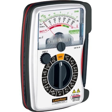 Draper 32072 Laserliner 083.030E MultiMeter-Home Analogue Multimeter