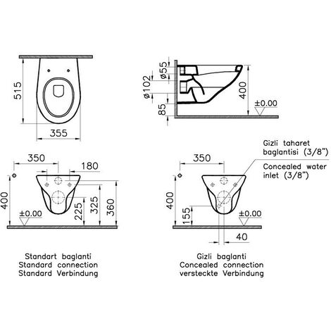 Grohe 38528 Rapid 1.13m Dual Flush Cistern Frame 38765 Nova Plate ...