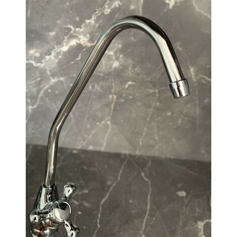 Under Sink Drinking Water Tap Filter Tap Kit System + Fixings + Chrome Tap