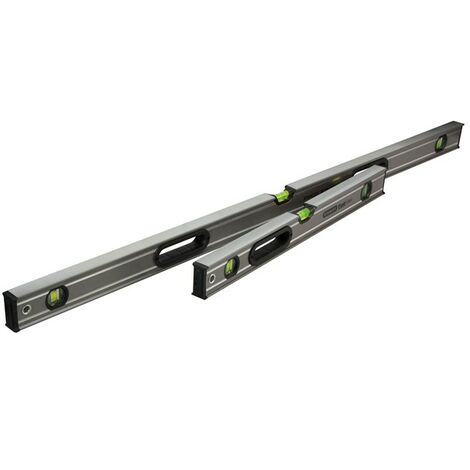 Stanley 1200mm + 600mm Fatmax Pro Box Beam Levels 2ft 4 ft STA043648 ...
