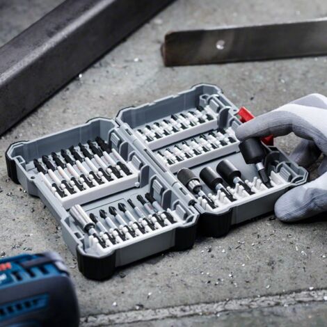 Bosch PRO 36 Piece Impact Rated Nut Screwdriver Drill Bit Set + Case