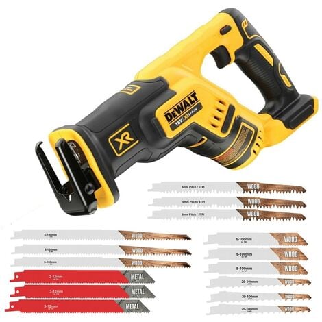 Dewalt DCS367N 18v XR Compact Brushless Reciprocating Saw Bare + 15 Blades