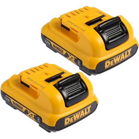 Dewalt 12v 2.0Ah Battery Lithium Ion XR Slide Battery DCB127 - Twin Pack