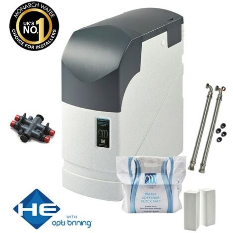 Monarch PSU027HE ULTRA HE Smart Battery Water Softener Twin Tank +8kg ...