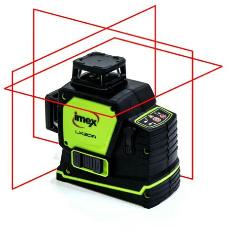 Imex LX3DR Red Beam Cross Line Laser Level 360 Degree Multi Line Laser ...
