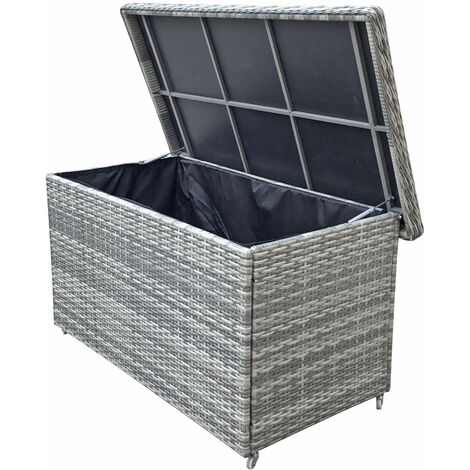 Signature Weave Sarah Wicker Large Cushion Box Garden Storage Chest ...