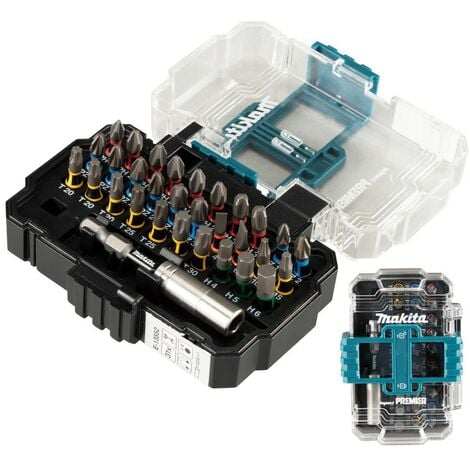 Makita E-13552 31 Piece Impact Premier Torsion Screw Bit Set Impact ...