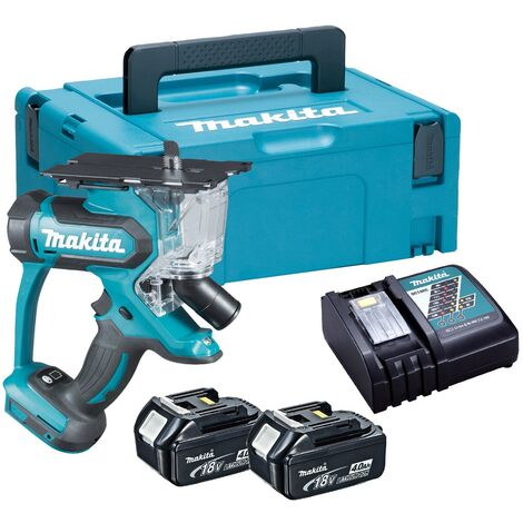 Makita DSD180RMJ 18V LXT Cordless Plasterboard Drywall Cutter - 2 x 4 ...