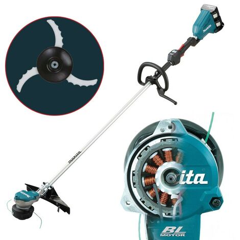 Makita DUR368LZ Twin LXT 18v 36v Li-Ion Brushless Brush Cutter Bare + Blade