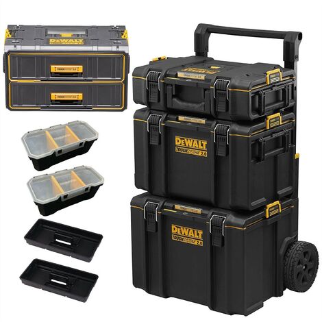 Dewalt Toughsystem DS450 Rolling Mobile Tool Storage Box Trolley + 2 ...