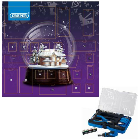 Draper Tools Christmas Tool Advent Calendar Plier Hex Key Socket ...