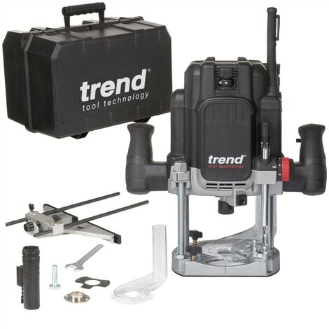 Trend T12ELK Trade Variable Speed Router 80mm Plunge Depth Soft Start ...