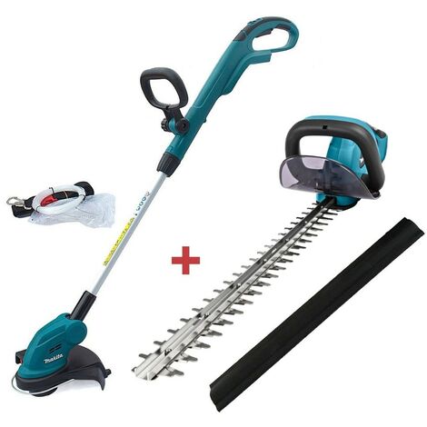 Makita DUR181Z LXT 18v Cordless Grass Line Trimmer & DUH523Z Hedge ...