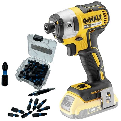 Dewalt DCF887N 18V XR G2 Brushless 3 Speed Impact Driver Bare + 25pc ...