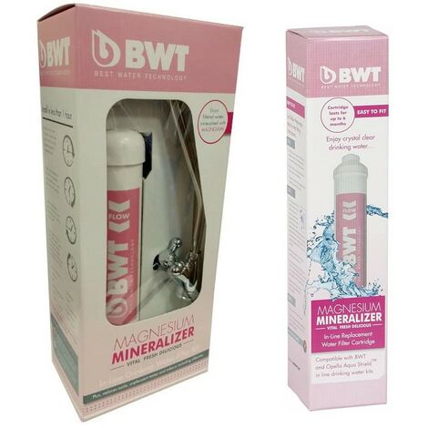 BWT Magnesium Mineralizer In Line Under Sink Drinking Tap + 2 Water Filters