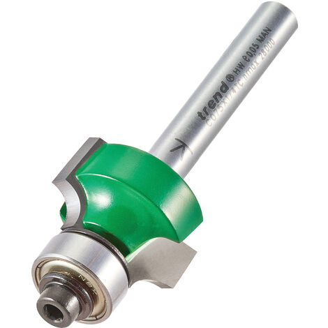 Trend C075X1/4TC Guided Rounding Over 1/4 4.8mm X 12mm Router Bit Cutter