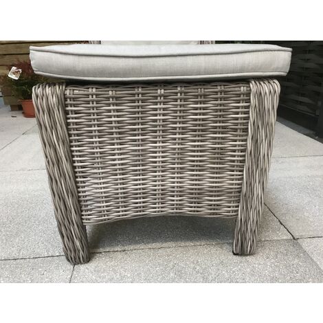Signature Weave Alexandra Wicker High Back Dining Chair Fine Grey Cushions