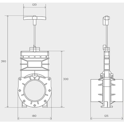 Saniflo Sanicubic 4 Inch 4"" 100mm Isolating Valve 1107 For Macerator Pump