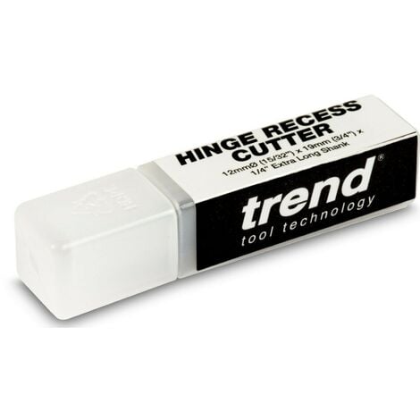 Trend BR04X1/4TC 12mm 1/4"" TCT Straight Hinge Recess 2 Flute Router ...