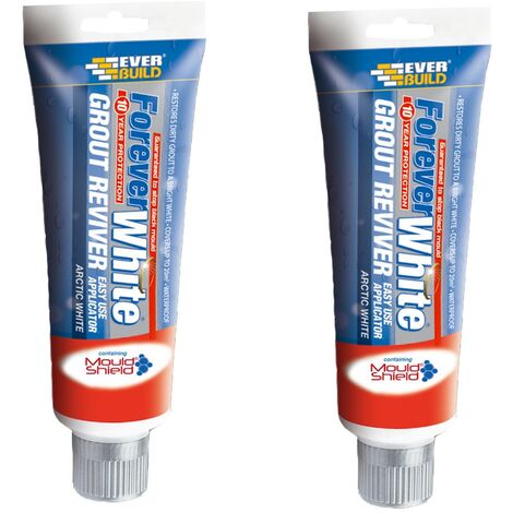X2 Everbuild Grout Reviver Restore Grout to Brilliant White Easy to Use ...