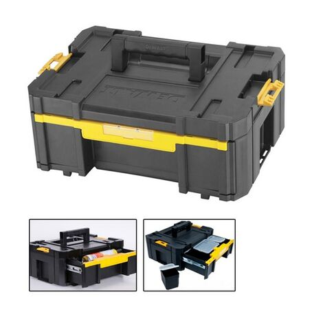 3x Dewalt DWST1-70705 TStak III Deep Draw Stackable Tool Storage Box ...
