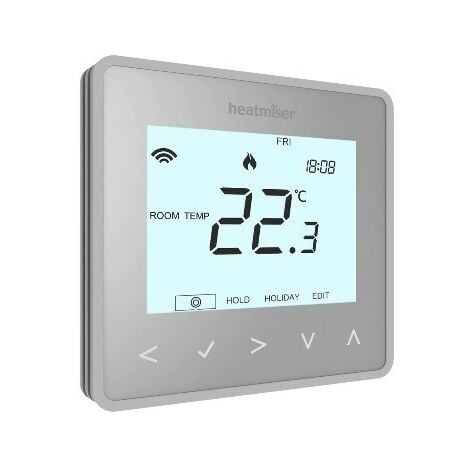Heatmiser neoStat V3 Platinum Silver Programmable Thermostat 230V