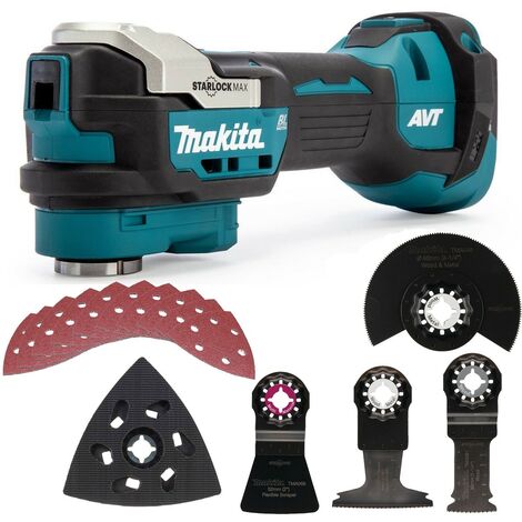 Makita DTM52Z 18v LXT Brushless Multi Tool Floor Plunge Floor Layer Set + Sheets