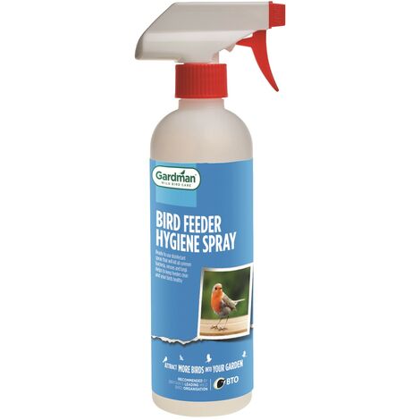 Gardman A01312 Wild Bird Feeder Hygiene Spray Bird Table Anti Bac ...