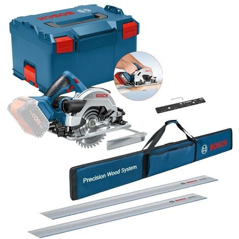 Bosch 18v GKS 18V-57 G 165mm Cordless Circular Saw - 2x1400mm Guide ...