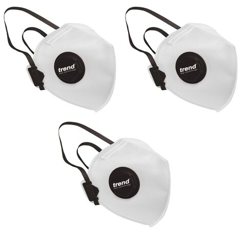 Trend RPE/FFP2V/3 3 X FFP2V NR Valved Respirator Safety Dust Masks ...