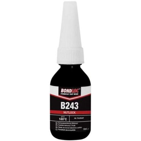 Bondloc B243-10 B243 Nutlock Medium Strength Threadlocker 10ml BONB24310