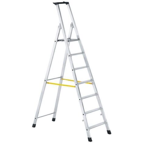 Zarges 42457 Trade Platform Steps, Platform Height 1.48m 7 Rungs ZAR42457