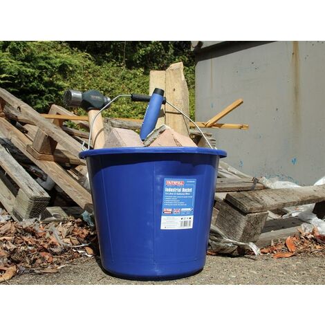Faithfull Builder's Industrial Bucket 14 litre (3 gallon) - Blue ...